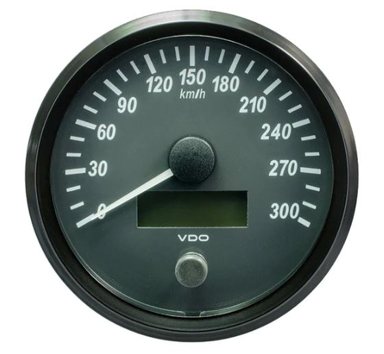 Speedometer, Single Viu, 100mm, Range 0-300 kph – VDOSales